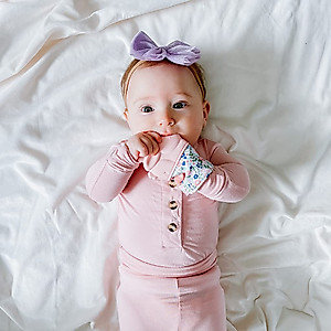 Itzy Ritzy Silicone Teething Mitt - Soothing Infant Teething Mitten with Adjustable Strap, Crinkle Sound & Textured Silicone to Soothe Sore & Swollen Gums - Baby Teething Toy for 3 Mos & Up, Bunny