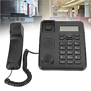 [Corded] Classic Design Landline Telephone for Home and Office - Reliable Desk with Wired Connection - Ideal Business for Clear Communication