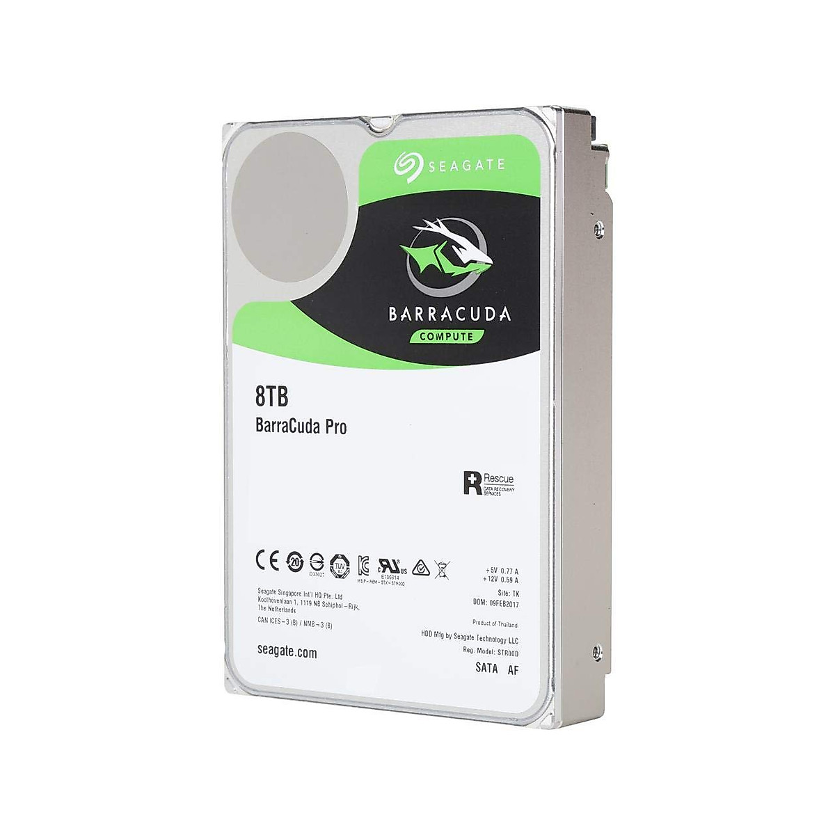 SEAGATE ST8000DM0004 BarraCuda Pro 8TB 7200 RPM 256MB Cache Hard Drive - 3.5",Silver
