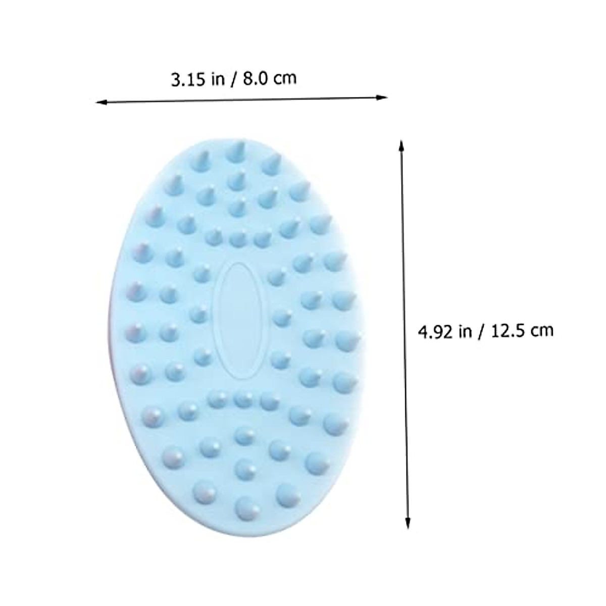 FOMIYES 4 pcs Handle Women Dual-Sided Scrubbing Double-Sided Pet Shower Silicone Massager Washer Looafh Double Shampoo Side Head Bath Brush Cleaning Body Double- Men