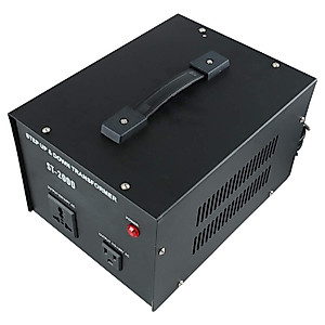 2000 Watt Step Up/Down 110V/220V Voltage Converter Transformer with Circuit Breaker Protection