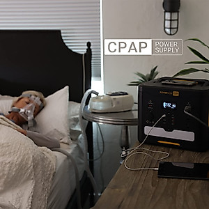 Powerness Solar Generator 1500 Portable Power Station 1536Wh with 200W Portable Solar Panel Included, LiFePO4 Battery Powered Generator for Outdoor Camping, CPAP, Emergency, Off-gird