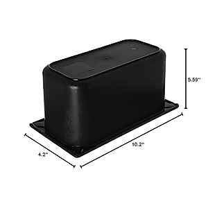 Carlisle FoodService Products CM110303 Coldmaster ABS Third-Size Divided Food Pan, 3.40 qt. Capacity, 12.68" x 6.89" x 6.01", Black