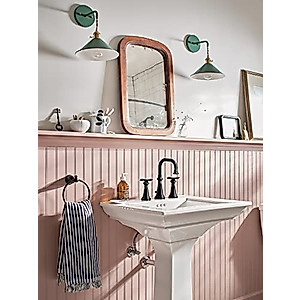 Moen TS44103BL Colinet Traditional Two Widespread High-Arc Bathroom Faucet with Cross Handles Valve Required, Matte Black