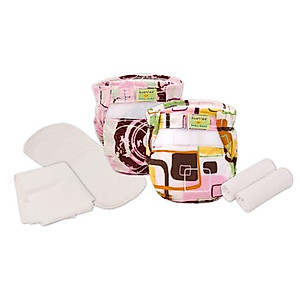 Kushies Reusable Ultra-lite Diapers Trial Pack, Girl