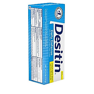 Desitin Daily Defense Baby Diaper Rash Cream with Zinc Oxide to Treat, Relieve & Prevent diaper rash, 4 oz