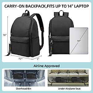 OMOUBOI Casual Daypacks Superbreak Backpack Laptop Backpack for Women & Men Fits Tourism School Business (Black)