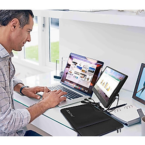 SideTrak Swivel Attachable Portable Monitor for Laptop 12.5” FHD IPS Laptop Screen with 14” Protective Case | Compatible with Mac, PC, & Chrome | Fits All Laptop Sizes | Powered by USB-C or Mini HDMI