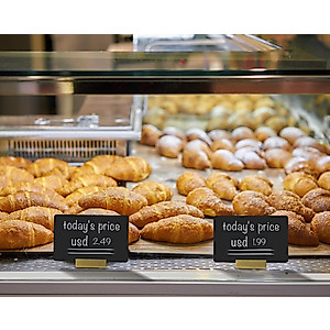 PODUFF Gold Table Number Holders, 12-Pack Metal Place Card Stands & Picture Holders with Storage Box - Ideal for Weddings, Anniversaries, and Parties