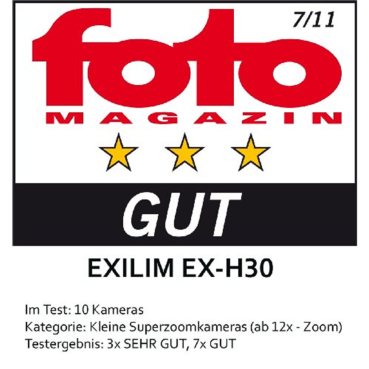 Casio Exilim Ex-h30bk Digital Camera Black