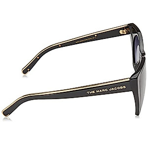 Marc Jacobs Women's Marc 450/G/S Cat Eye Sunglasses, Black/Gray Shaded, 55mm, 20mm