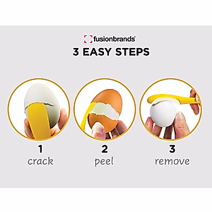 Fusionbrands Eggxactpeel Eggshell Peeler, One Size, Yellow