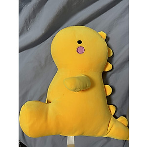 VHYHCY Cute Dinosaur Plush Toys, Fat Dinosaur Stuffed Animals Toys Dolls, Soft Plush Stuffed Animal Dino Plushie, Birthday Gifts for Kids Girls Boys Yellow 20 inch