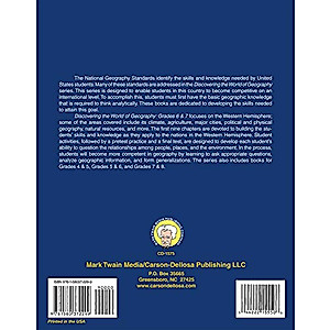Mark Twain Geography Workbook for Grades 6-7, Western Hemisphere Geography Activity Book, 6th Grade & 7th Grade Geography for Kids, Classroom or ... (Discovering the World of Geography)