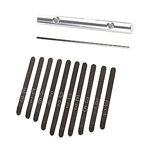 KOqwez33 Thumb Piano, Mini Kalimba Musical instruments, Replacement African Kalimba Mbira Steel Keys with Bars for 10-Tone Thumb Piano Gift for Kids Adults Beginners