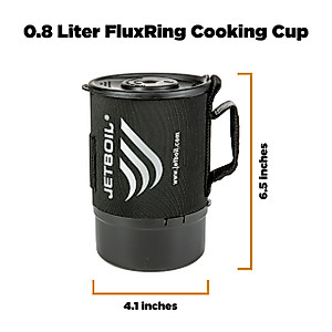 Jetboil Zip Camping Stove Cooking System, Carbon