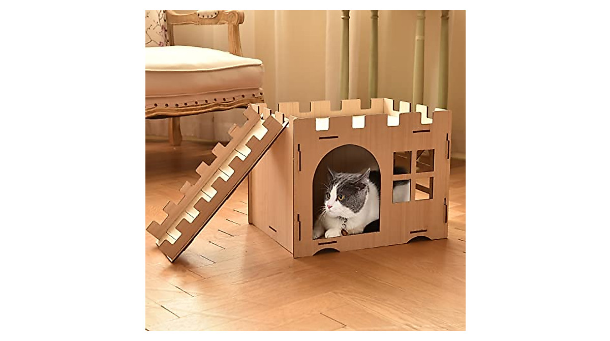 Extra Large Wooden Rabbit Castle - Perfect for Small Pets