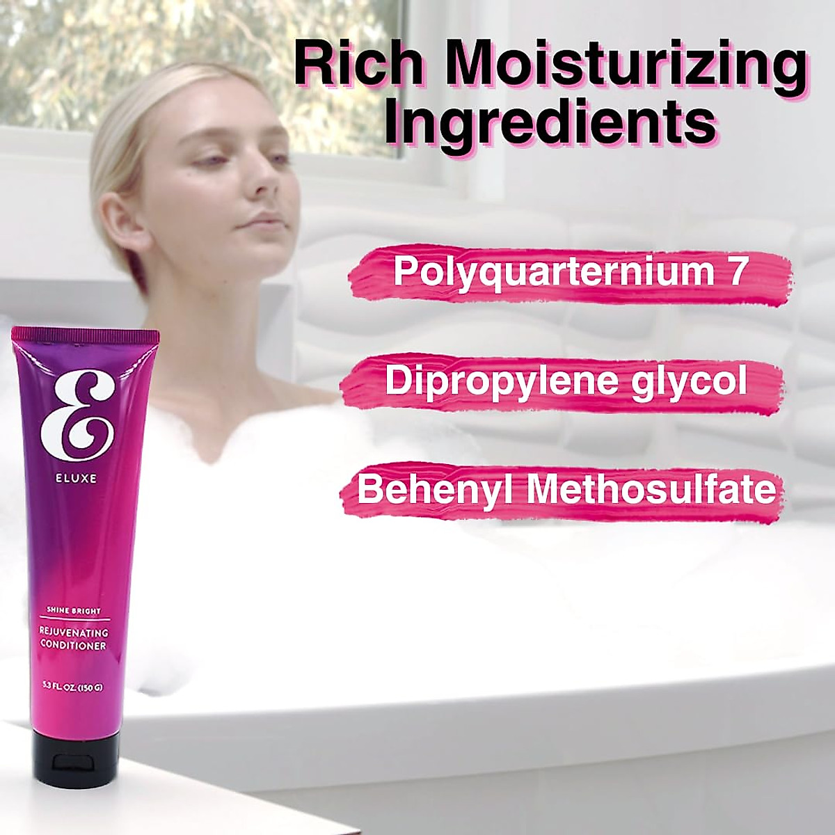 ELUXE Rejuvenating Conditioner for Hair Damage Repair – Smoothing Hair Conditioner for Frizzy or Damaged Hair – Soften & Shiny Hair (Pack of 1)