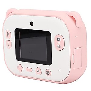 Instant Print Camera, 200DPI Print Out Camera Kids Camera for Children for Kid(Pink)