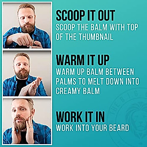 B.I.G. Company Beard Balm for Men - Light Weight Beard Wax with Good Hold, Styling, Control and Deep Conditioning of Beard Hair - Promotes Natural Beard Growth