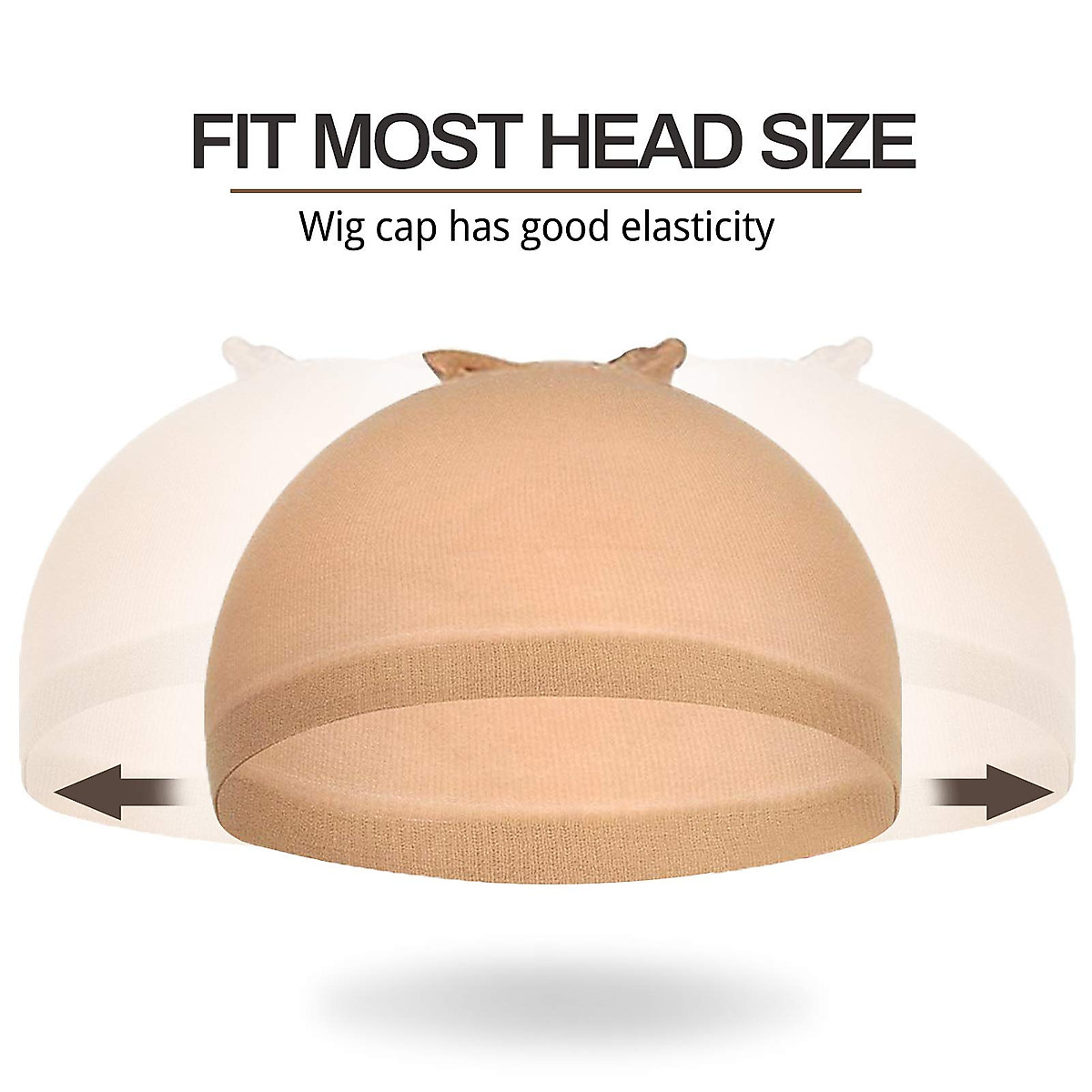 Smilco 20 Pieces Wig Caps Wig for Women Lace Front Wig