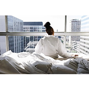 New Organic Cotton Sateen Fitted Sheet for Supreme Comfort and Durability - Fitted Sheets only Cotton-90 x 200cm (EU) size.