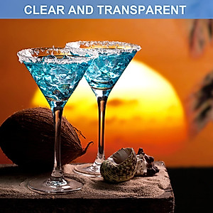 Plastic Martini Glasses 10 oz Acrylic Unbreakable Cocktail Glasses Plastic Cups Dessert Cocktail Cups Drinkware Drink Glassware for Mousse Home Bar Restaurant Wedding Festival Party Supply (12 Pieces)