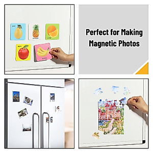 Mr. Pen- Adhesive Magnetic Sheets, 8" x 10", 4 Pack, Magnetic Sheet, Magnetic Paper, Magnet Paper Sheets, Magnetic Sheets with Adhesive Backing, Flexible Magnetic Sheet, Photo Magnets, Magnet Sheet