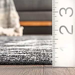 nuLOOM Malia Machine Washable Moroccan Area Rug, 8x10, Grey