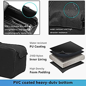 TORIBIO Tripod Carrying Case with Padded Water-resistant 40"x8.2"x8.2"/102x21x21cm Heavy-Duty Multi-Function Tripod Case Bag with Strap,Suit for Lights, Speakers, Cameras, Booms, Microphone Stands