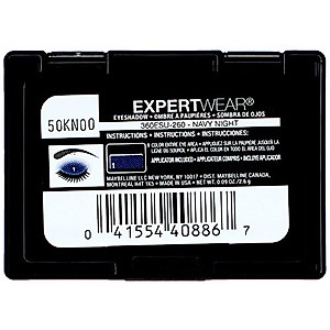 Maybelline New York Expert Wear Eyeshadow, Navy Night, Singles, 0.09 Ounce
