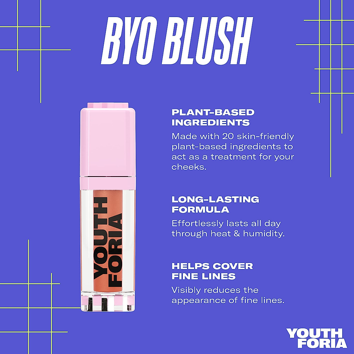 Youthforia BYO Blush, Tinted Blush Oil For Youthful Vibrancy, Blendable, Hydrating & Lightweight Formula, Vegan & Cruelty-Free, But Tonight