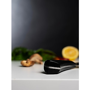 Shun Narukami 10" Chef’s Knife, Handcrafted Japanese Kitchen Knife, Blue II Carbon Steel Core and San Mai Stainless Steel Cladding, Micarta Handle, Chef Knife for Professional and Home Chefs