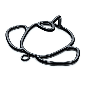 Kikkerland Kobe Metal Hanging Wall Mount Dog Leash Storage Hook Decoration