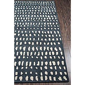 NOVOGRATZ BY MOMENI Delmar Collection Boho Dots Area Rug, 8'0 inch x 10'0 inch, Blue