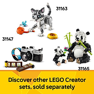 LEGO Creator 3 in 1 Typewriter with Flowers - Easter Basket Gift for Kids - Building Toy with 3 Building Options, Typewriter, Flowerpot with Pen & Notebook, or Keytar - 31169