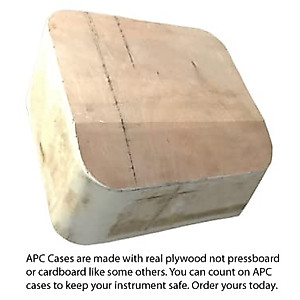 Alacran Pro Deluxe Plywood Core Hardshell Accordion Case, APC-3412 for 3, 5, and most popular Italian Accordions