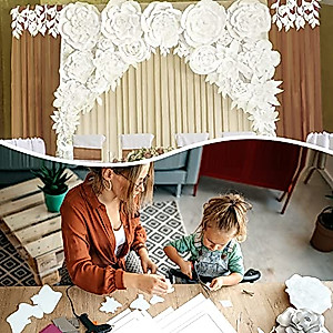 24 Sheets White Cardstock 8.5 x 11 Thick Paper, Goefun 80lb Card Stock Printer Paper for Invitations, Menus, Wedding, DIY Cards