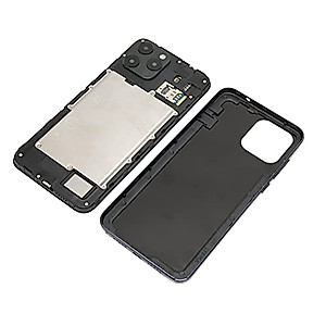 I14pro 4G Cell Phone, 6.1in IPS HD Screen, 4GB RAM 64GB ROM, Dual Card Dual Standby, 16MP Rear 8MP Front, 4000mAh Battery, Face Unlocked Android 11 Smartphone(Black)