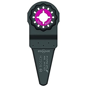 BOSCH OSL214K 1-Piece 2-1/4 In. Starlock Oscillating Multi Tool Soft Materials Bi-Metal Caulk Knife Blade for Removing Caulk and Sealants