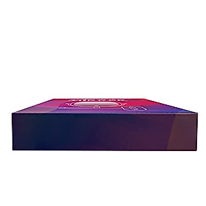 FUNTOUCH Rechargeable Lighted Wall Mounted Makeup Mirror, Double Sided 1X/7X Magnifying Mirror, 3 Lights Option Dimmable, Extension Foldable Arm, Oval Wall Mounted Mirror for Bathroom