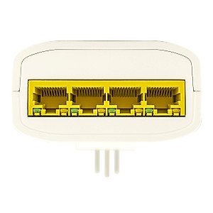 NexusLink G.hn Wave 2 Powerline Adapter, Gaming-Ready, 4 Gigabit Ports, Phy Up to 2 Gbps, Net Up to 1 Gbps, Single Device (GPL-2000S4)