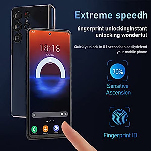 Dpofirs Note 30+ Unlocked Smartphone, 6.82in 6GB RAM 128GB ROM Dual SIM 4G Mobile Phone, Face ID Unlocked Cellphone for Android 10, WiFi+BT+FM+GPS, Gifts