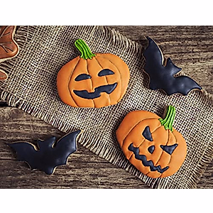 Pumpkin Cookie Cutters Set, 4", 3.22", 2" Large Fall Halloween Thanksgiving Cookie Cutters for Harvest Holiday Decoration Party Supplies