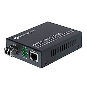 Networx® Gigabit Ethernet Fiber Media Converter - UTP to 1000Base-SX - LC Multimode, 5...
