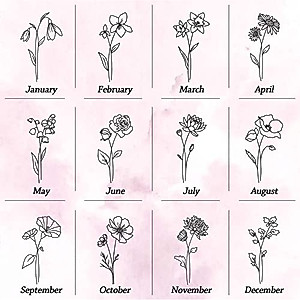 Bridesmaid Proposal Gifts Custom Leather Jewelry Box, Birth Flower Travel Jewelry Case Ring Box, Personalized Jewelry Organizer, Wedding Bachelorette Gifts for Women Girls (White-Rectangle)