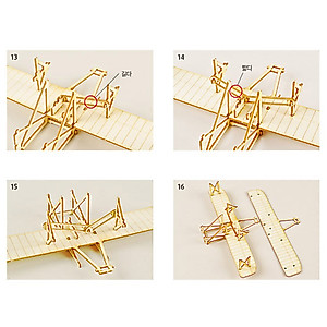 Desktop Wooden Model Kit Wright Flyer by YOUNGMODELER