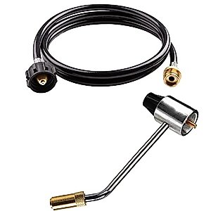 MOFLAME 6Feet Propane Adapter Hose 1 lb to 20 lb Converter for Coleman Propane Stoves, Fold N Go Stoves to Connect 5lb -20 lb Large Propane Tank, Not Fit for Coleman Roadtrip LXE Grills