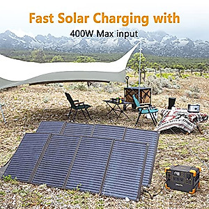 pecron Portable Power Station E1000PRO,1000Wh Solar Powered Generator with 3X120V/1200W AC Outlets PD100W Output Lithium Battery Backup for Outdoor Camping Emergency(Solar Panel Optional)