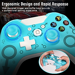 usergaing 2.4GHZ Xbox Wireless Controller Compatible with Xbox One Controller,Xbox Series X/S,Xbox One,Xbox One S,One X,Window PC(11,10,8)-Blue